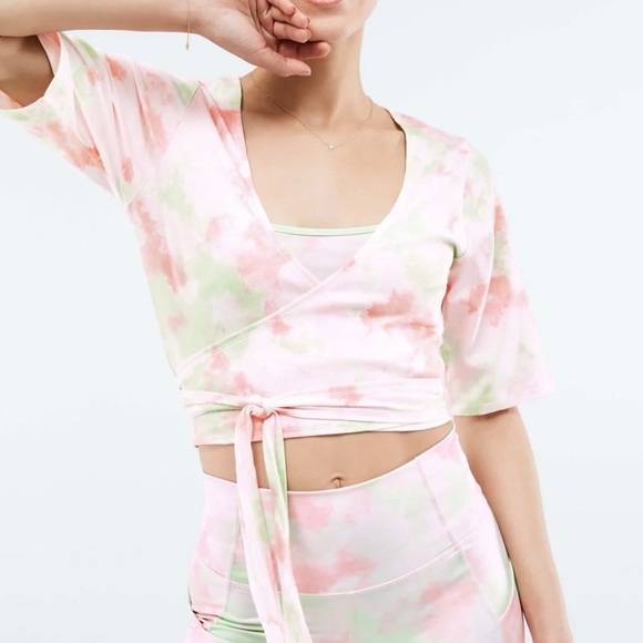 Tops | Fabletics Laila Wrap Top In Pixie Ethereal | Poshmark